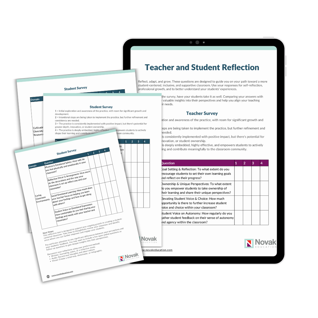 Download the Student and Teacher Reflection Tool